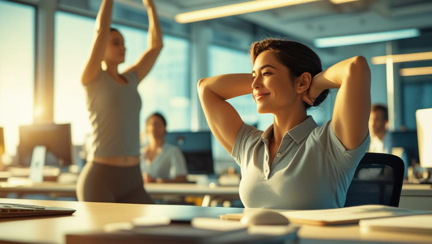 Büro Workout: Fitness am Arbeitsplatz – 7 Übungen für mehr Energie